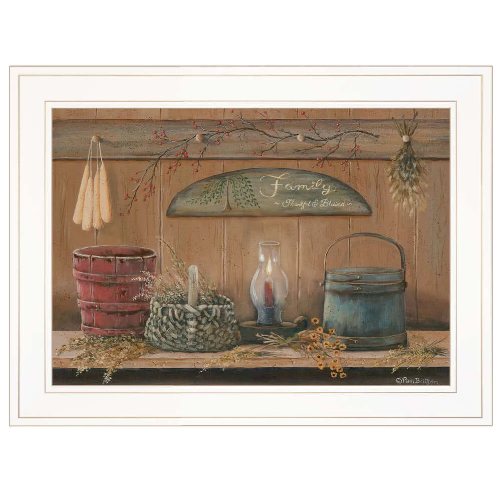 Pam Britton Treasures on the Shelf I Framed Art Print - Ready to Hang ...