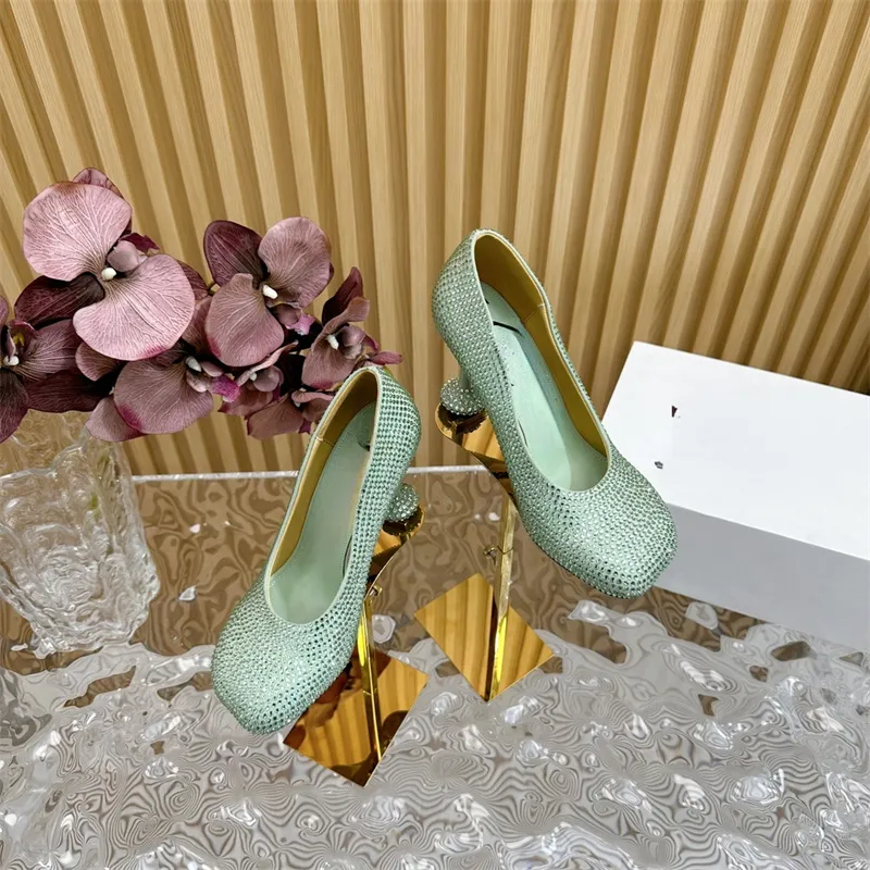 Diamond Pumps Womens High Quality Designer Shoes Fashion Shiny ...