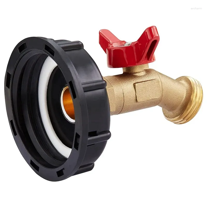 IBC Tank Adapter Kit - 2 Inch Lead-Free Faucet, Coarse Thread, Water ...