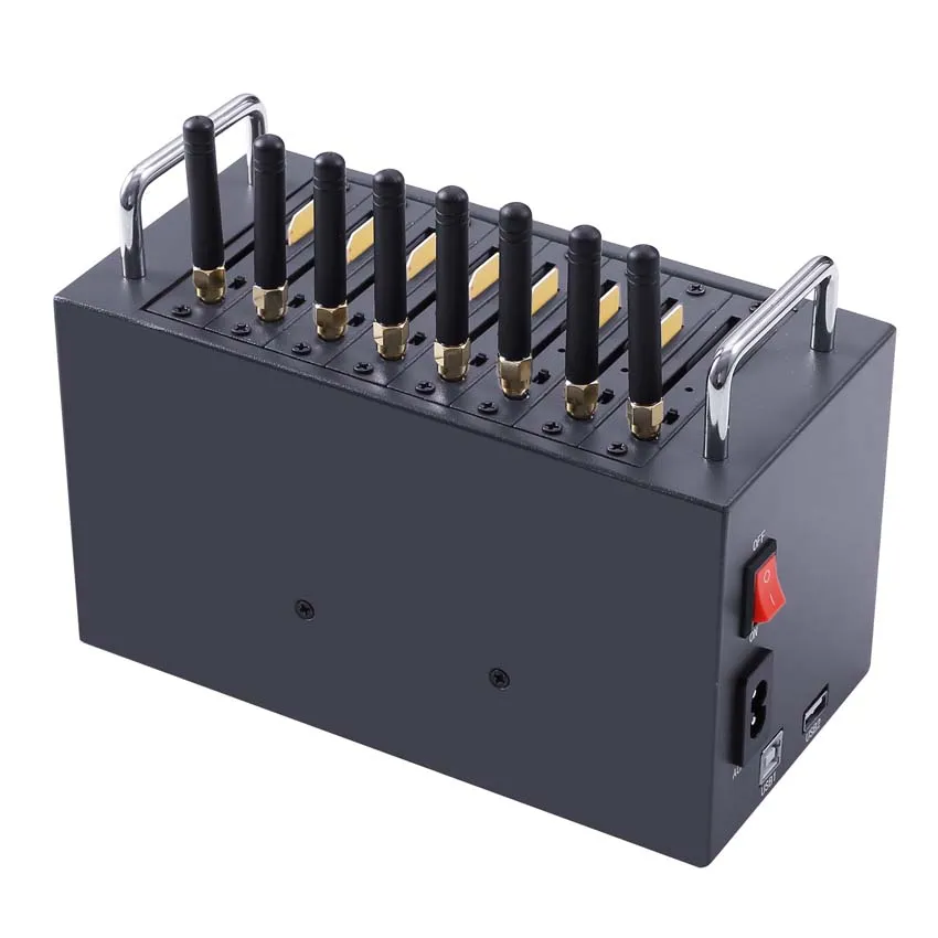 20244G LTE Gateway, 8 Puertos Módem SMS Multi 8 Sims, Caster SMS ...