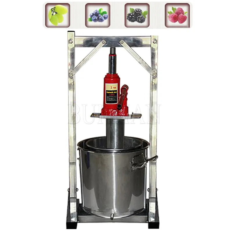 Hand Hydraulic Stainless Steel Fruit Squeezer Commercial Grape Juicer With Manual, Hydraulic ...