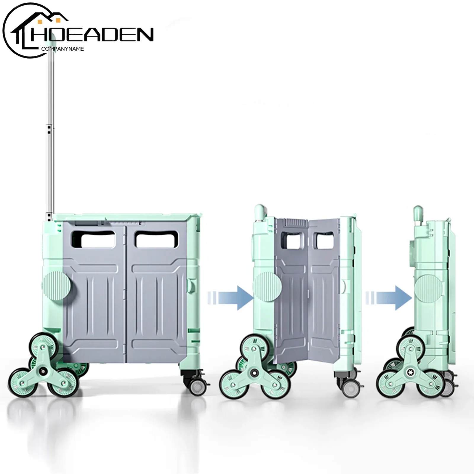 50L Large Capacity Folding Foldable Trolley For Shopping Trolley For ...