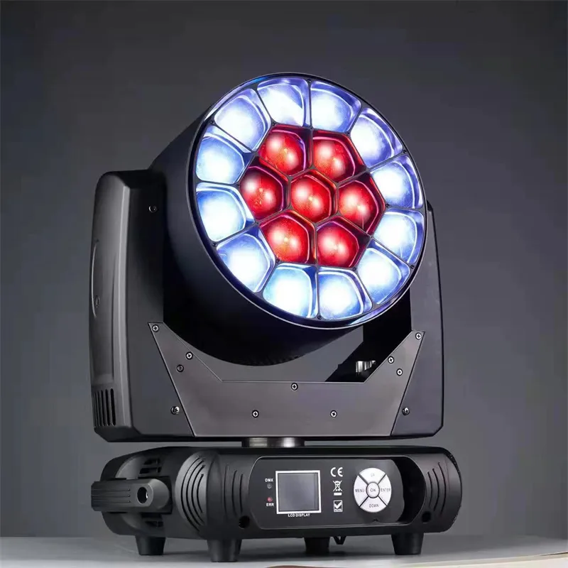 Pro Stage Lighting Kit: Big Bee Eyes 19x25W RGBW 4in1 LED Moving Head ...