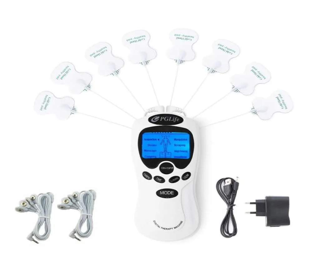 Dual Channel TENS Unit - Electric Muscle Stimulator for Pain Relief ...