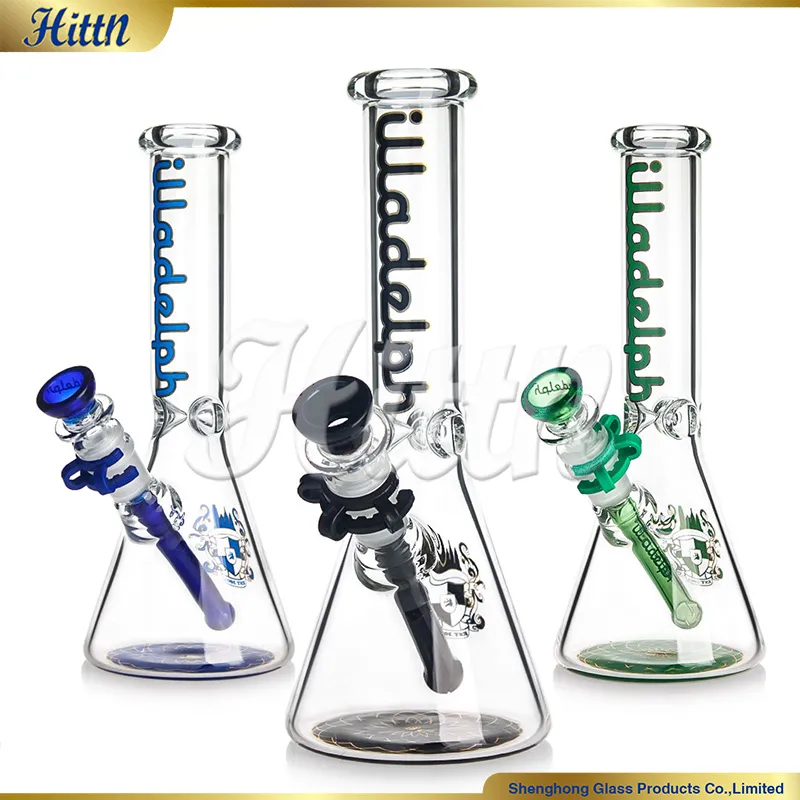 Illadelph Beaker Bong 10 Thick Glass Ice Catcher Water Pipe With 14mm ...