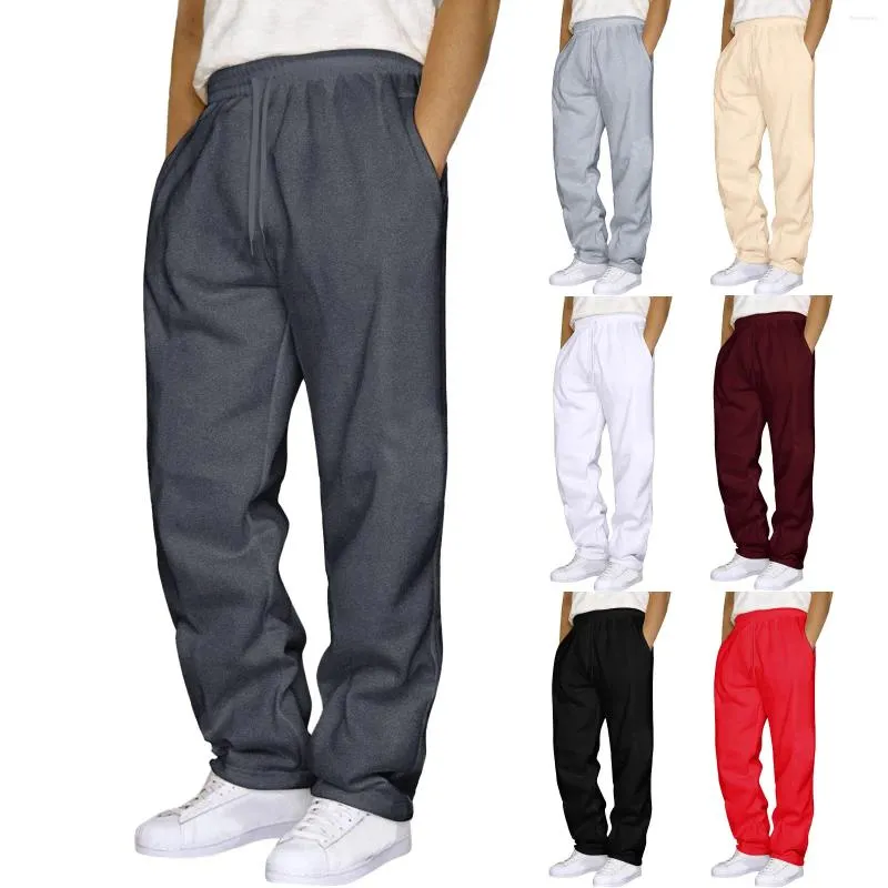 Men's Polyester Dobby Fleece Sweatpants with Zipper Fly for Spring ...