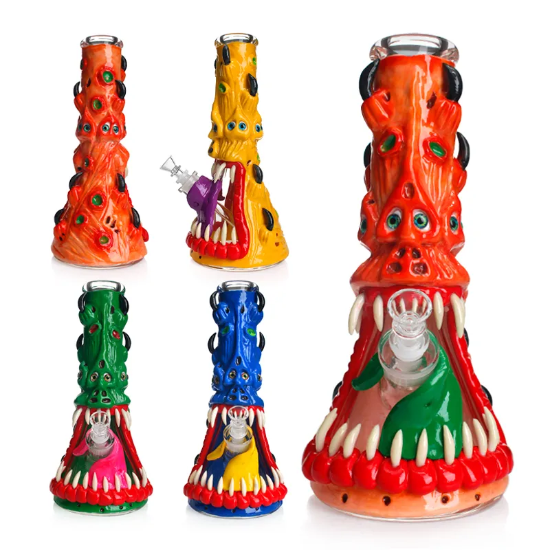 Wholesale 12.5 Tall 3D Monster Glass Water Pipe 7mm Thick Beaker Bong ...