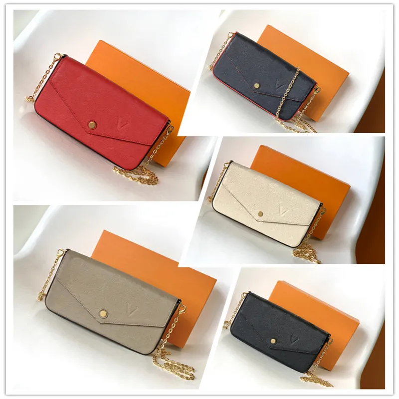 Luxury Designer Blue Pochette Chain Gold Chain Shoulder Bag Crossbody ...