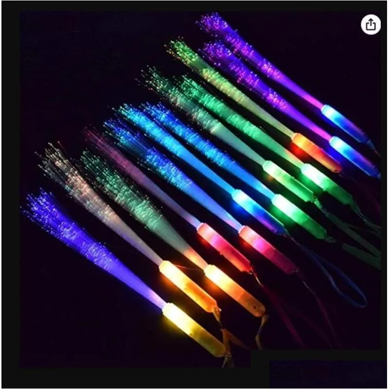 DHgate.com:Led Rave Toy 100Pcs Light Up Fiber Optic Wands Glow Sticks ...