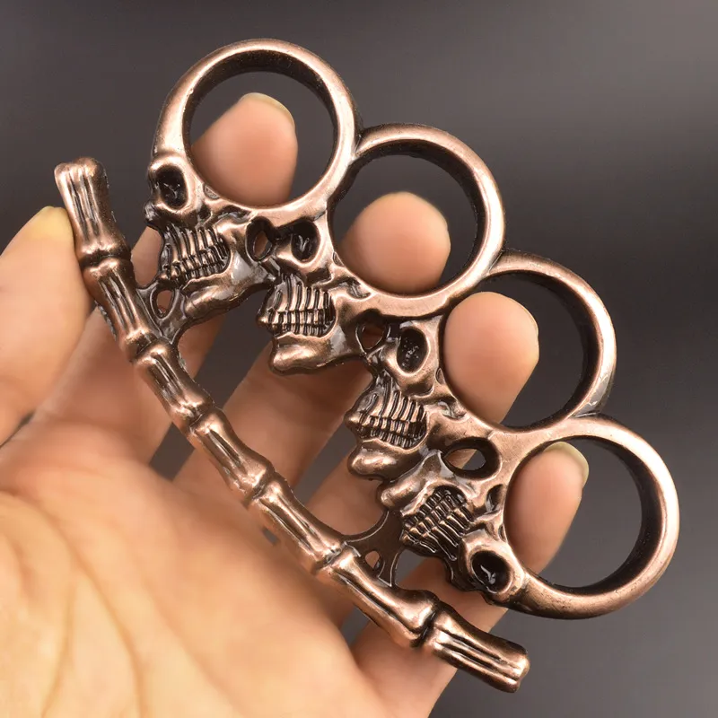 Boxing Cover For Defensive Knuckle Duster 4 Finger Buckle Metal Outdoor Security Edc Tool From
