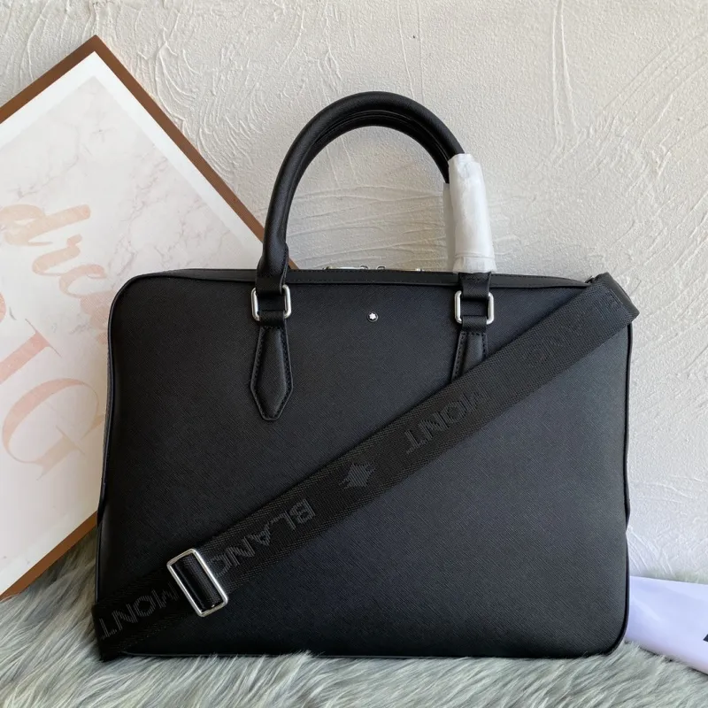 DHgate.com:Men's Genuine Cowhide Leather Designer Crossbody Briefcase ...