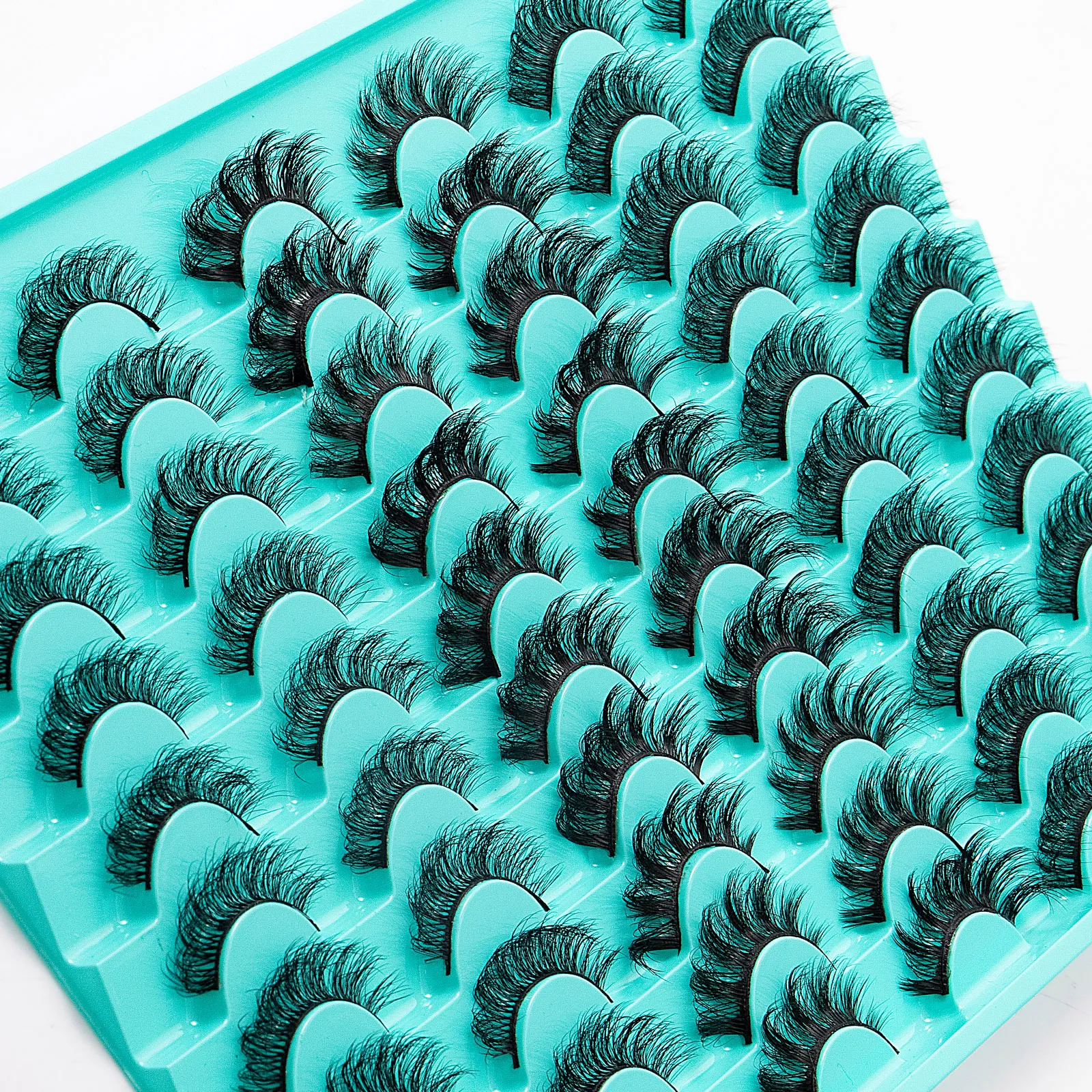 Multilayer Mink False Eyelashes Handmade Soft Lightweight Reusable Full ...
