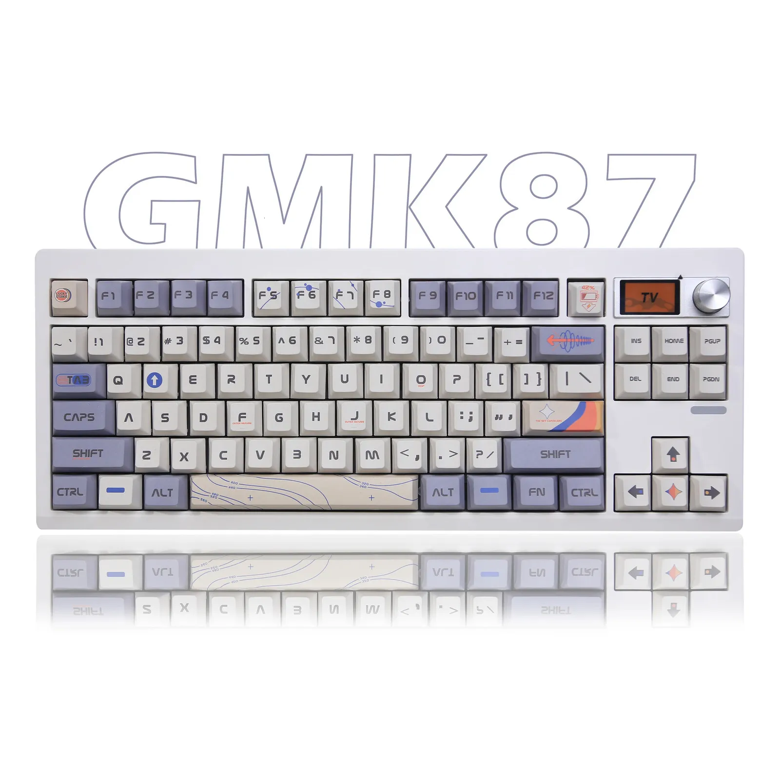 GMK87 Bluetooth Mechanical Keyboard Kit: 2.4G Wireless, RGB Backlit ...