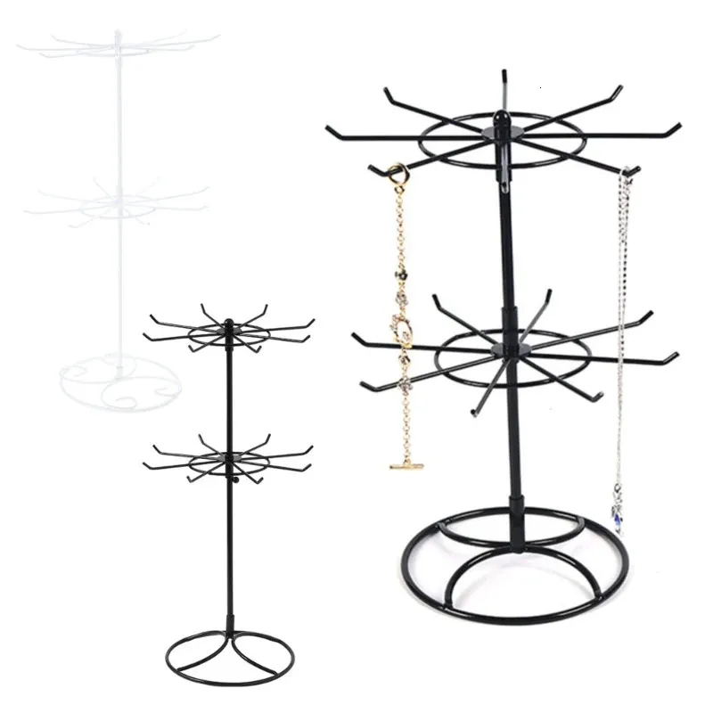 DHgate.com:2-Tier Metal Jewelry Organizer | Rotating Countertop Display ...
