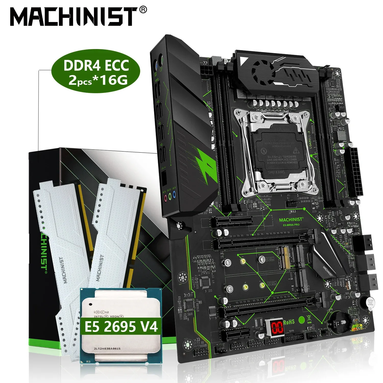 X99 Motherboard Kit With LGA2011 3 Support, 2695 V4 CPU, 32GB DDR4 RAM ...