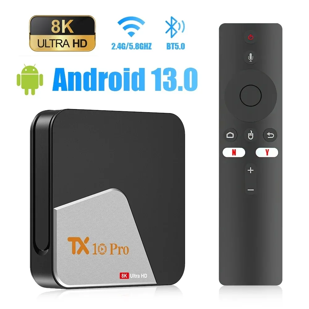 Android TV Box TX10 Pro: 8K Smart TV Box With Android 13, 2GB/16GB ...