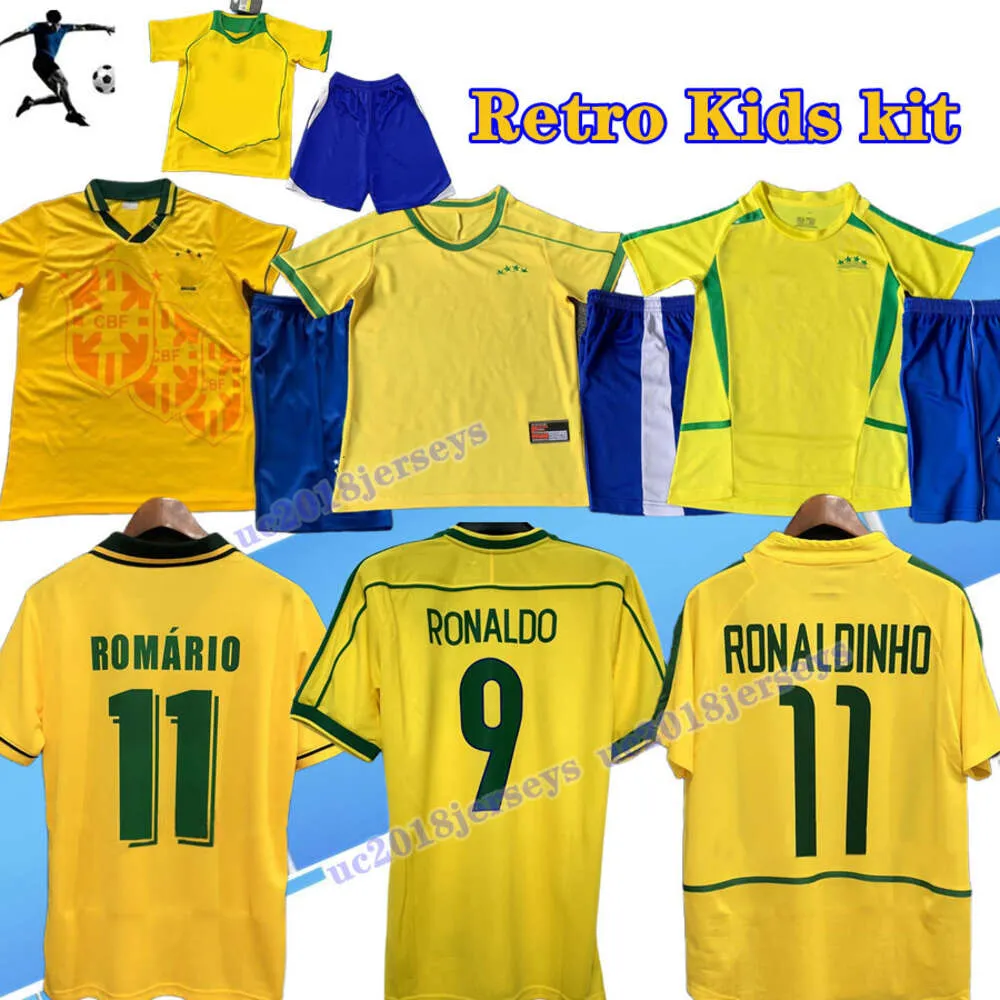 Vintage Brazil Colombia Soccer Shirt For Kids ROMARIO RIVALDO, CARLOS ...