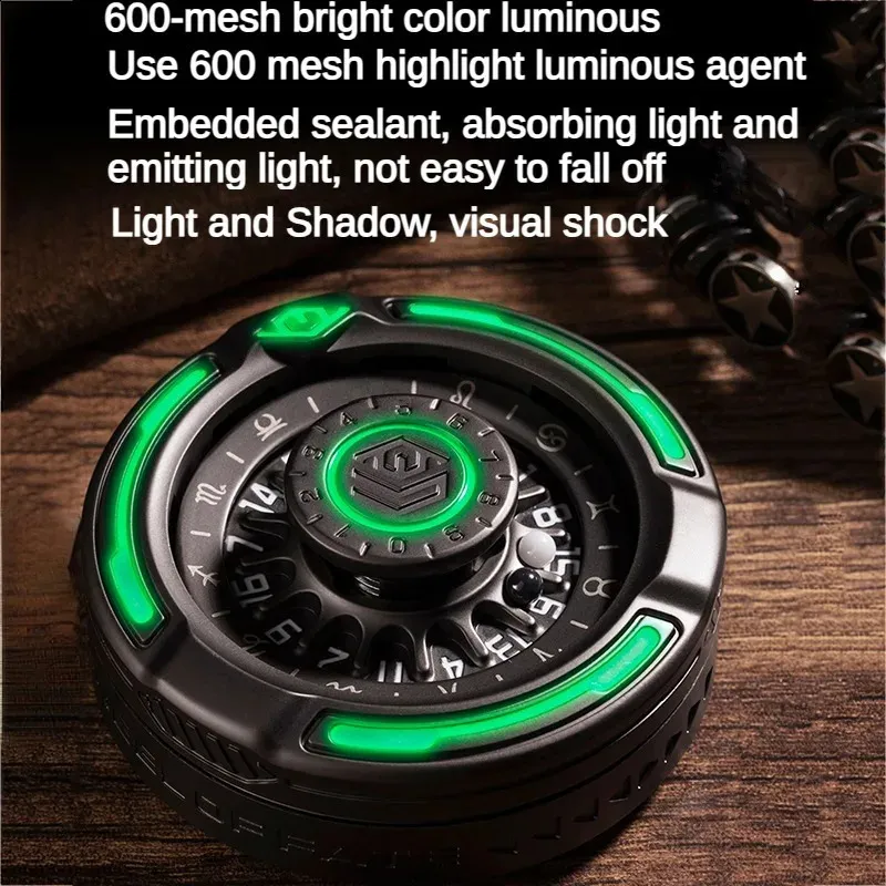 Metal Fidget Spinner EDC, Second Generation Game Turntable Finger Toy ...