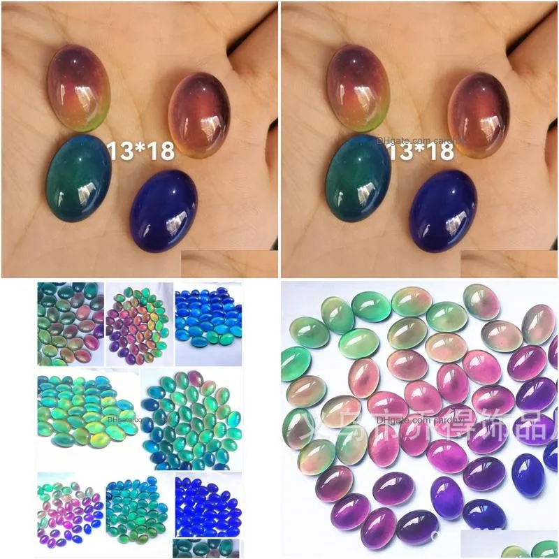 DHgate.com:100PCS Glass Loose Beads Emotion Feeling Temperature Color ...