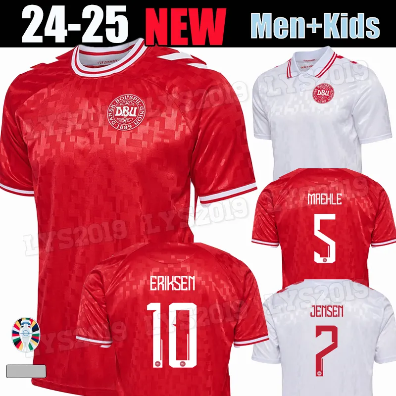 2024 Denmark Canada Soccer Kit Home Red, Away White Featuring KJAER ...