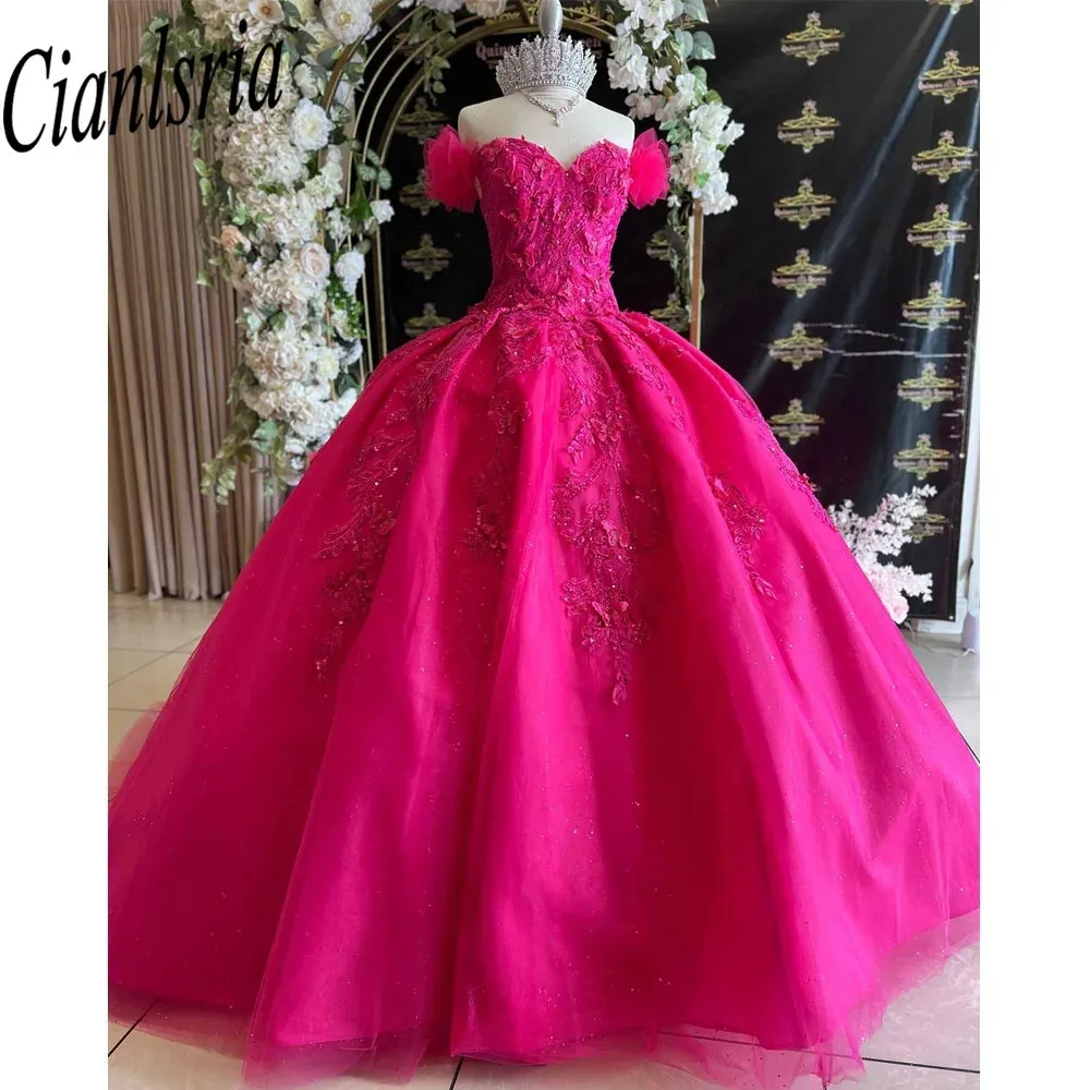 Sweetheart Quinceanera Dresses 2024, Off Shoulder Princess Sweet 15 Prom Gown From Anaprincess ...