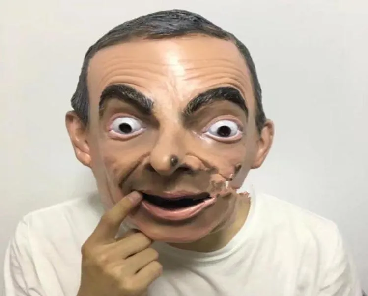 Mr. Bean Star Latex Mask Realistic & Fun Masquerade Costume For Parties ...