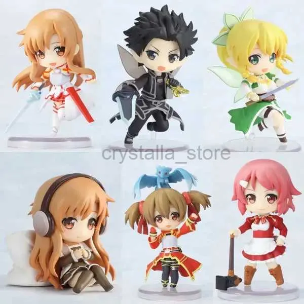 Sword Art Online Figures: Kirito & Asuna Mini Model PVC Toys - Anime ...