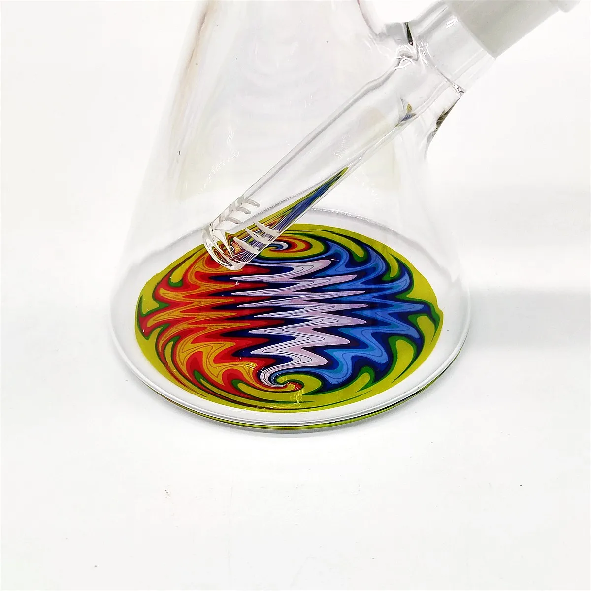 Heady Glass Bong: 10 Flame Flowing Tube With Triangle Design, Varies ...