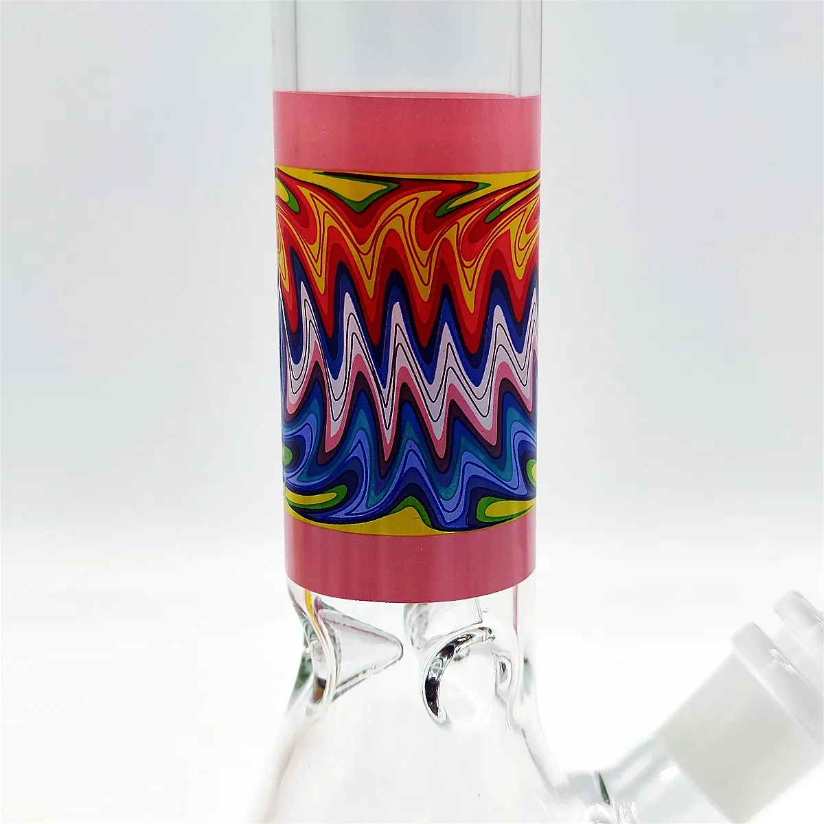 Heady Glass Bong: 10 Flame Flowing Tube With Triangle Design, Varies ...