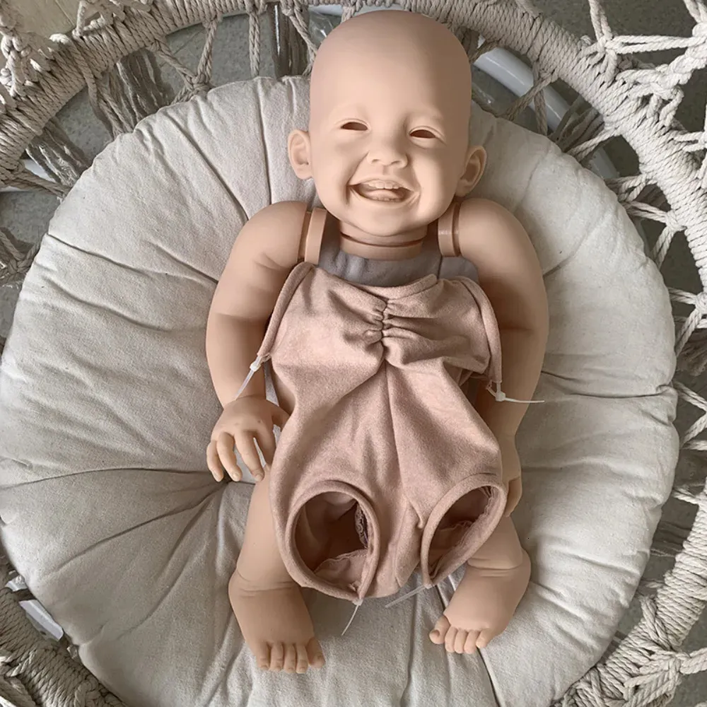 Mila Smile 23 Inch Reborn Doll Kit Soft Vinyl Unpainted Baby With Body ...
