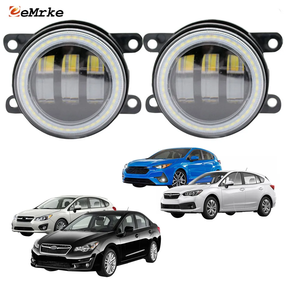 Subaru Impreza LED Angel Eyes DRL Fog Lights - 2012- GJ GP GK GT GU ...