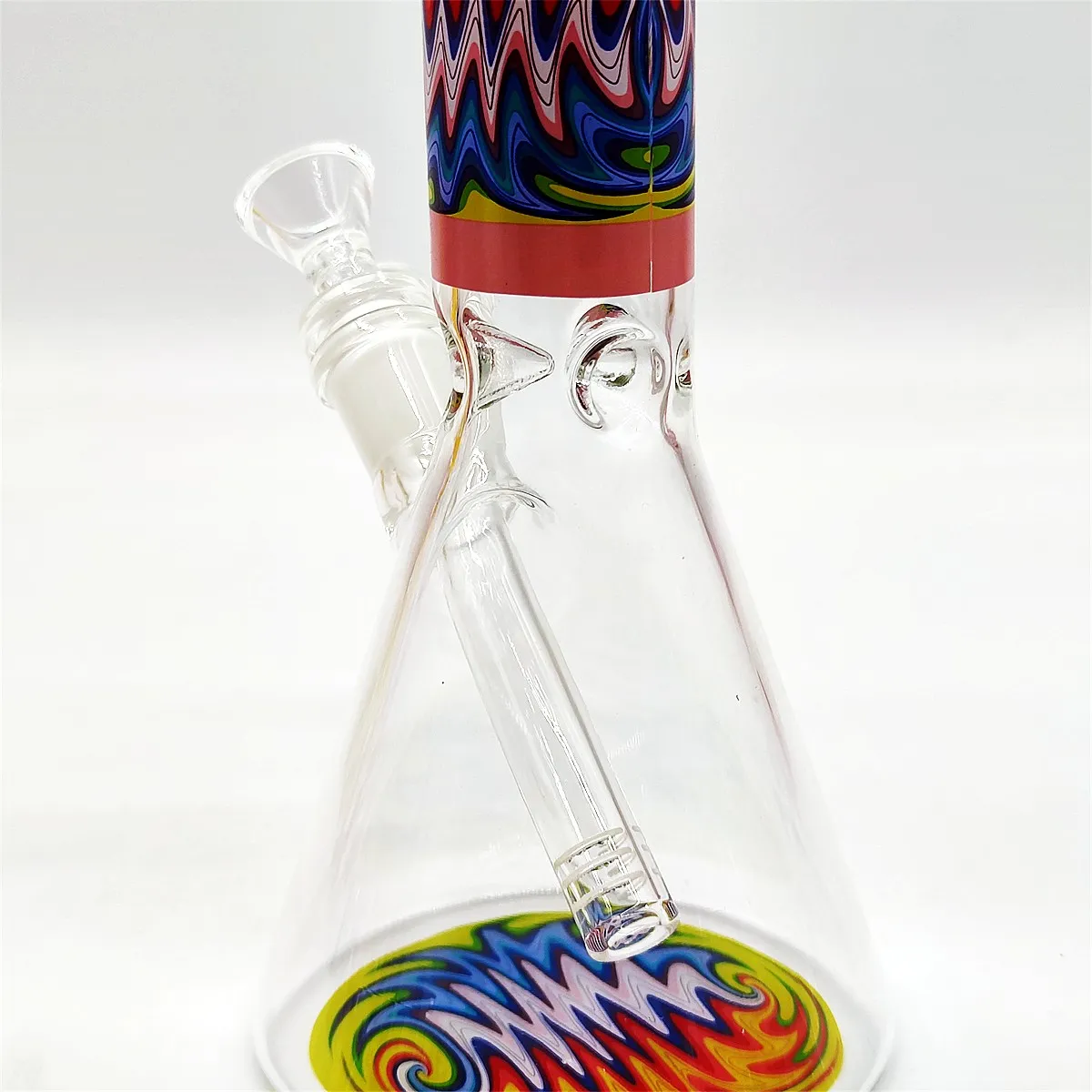 Heady Glass Bong: 10 Flame Flowing Tube With Triangle Design, Varies ...