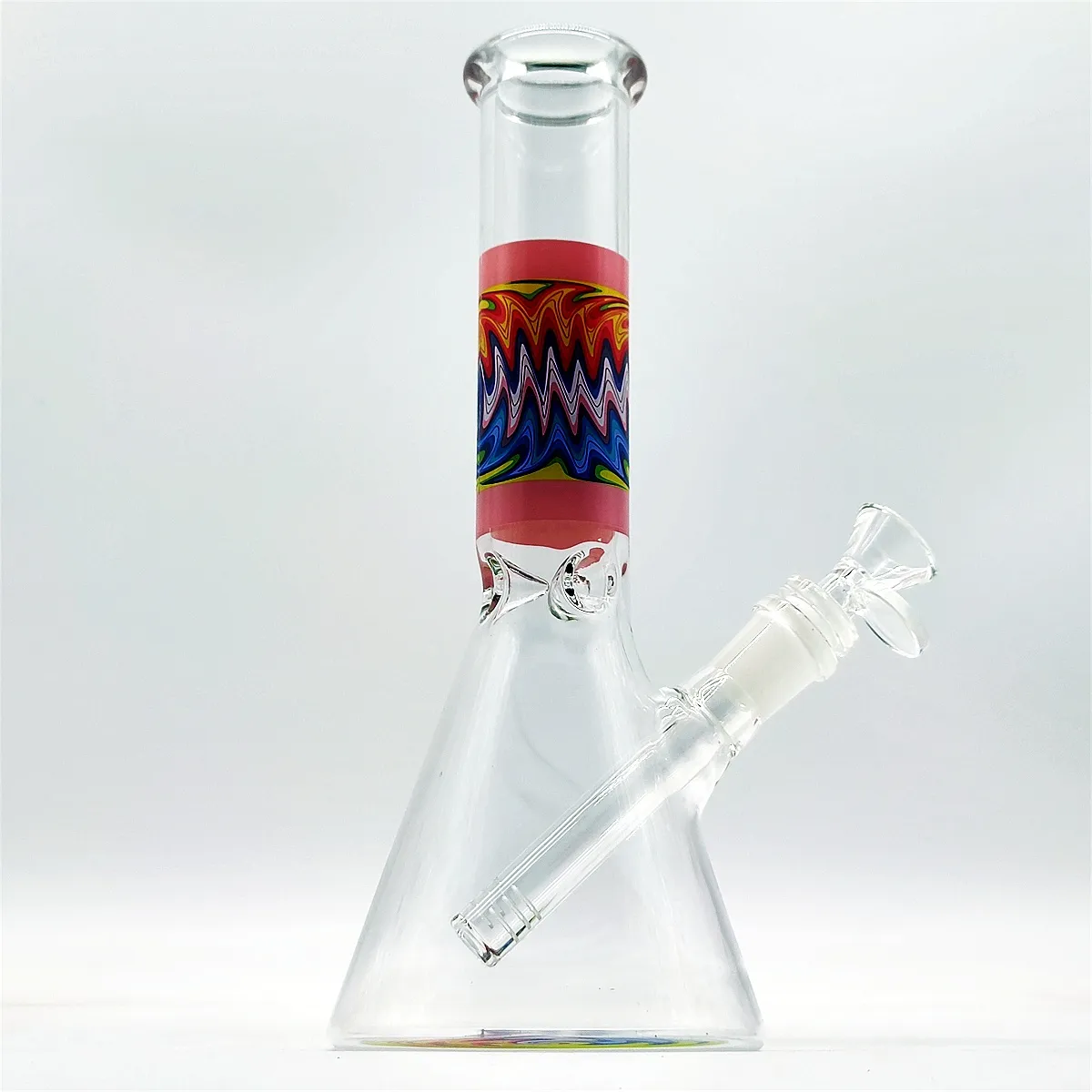 Heady Glass Bong: 10 Flame Flowing Tube With Triangle Design, Varies ...