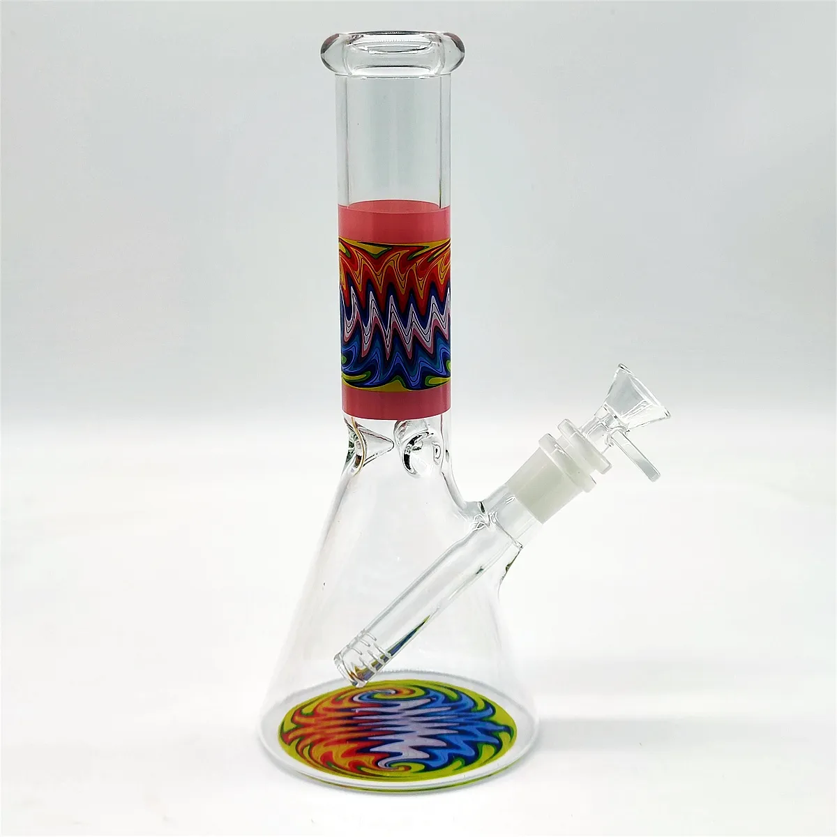 Heady Glass Bong: 10 Flame Flowing Tube With Triangle Design, Varies ...