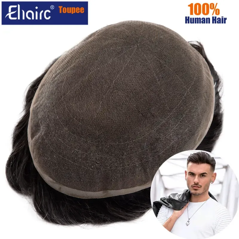 Toupees Toupees Cabello Masculino Protesis Francesa Base De Encaje ...
