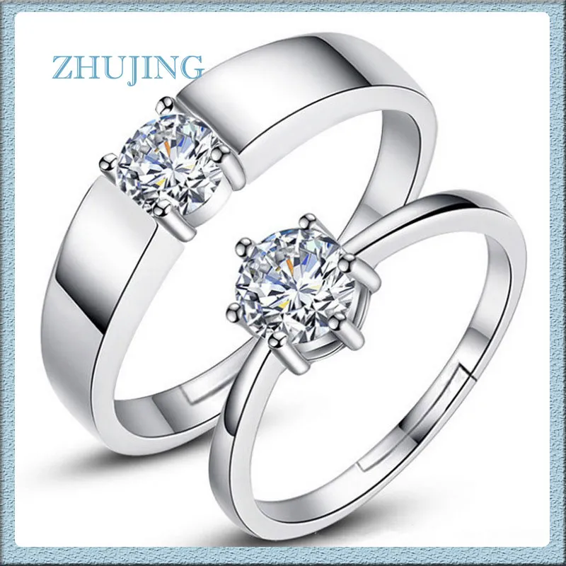 DHgate.com:Classic Imitation Diamond Wedding Rings Set for Women ...