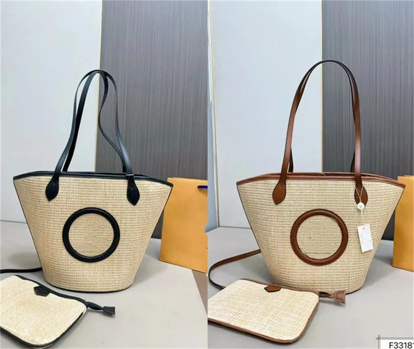 DHgate.com:Straw Tote Bag for Women: Chic & Spacious Designer Beach Bag with Inner Pocket:Bags ...