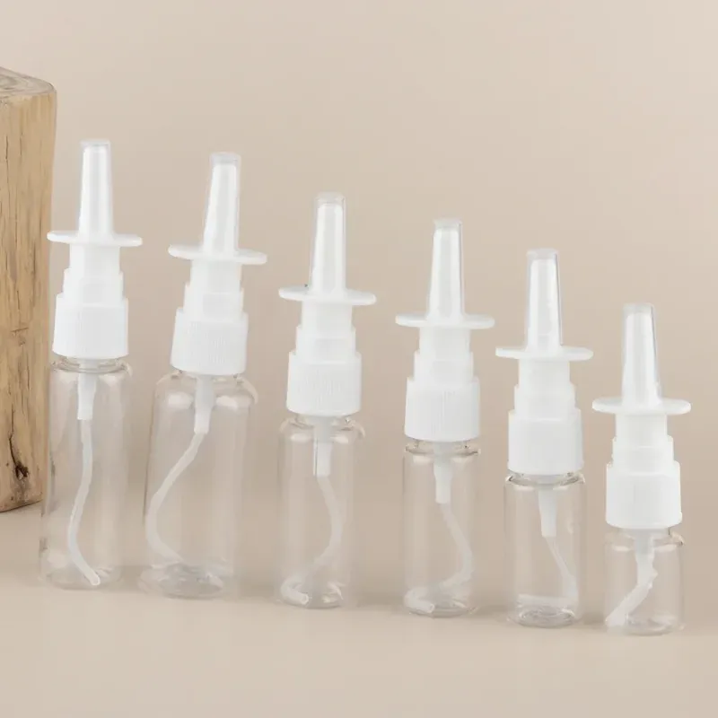 Refillable White Nasal Spray Pump sipper bottle - Set of 2 for Health ...