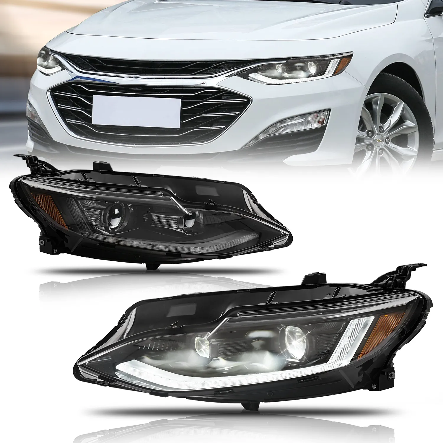 LED Headlight Assembly Upgrade for Malibu XL 19-22 - Dynamic Turning ...
