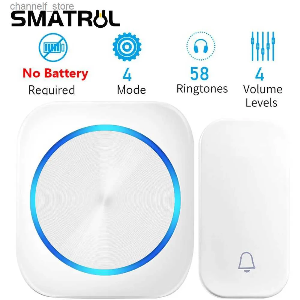 Self-Powered Wireless Doorbell: Battery-Free, Waterproof, 150M Range ...