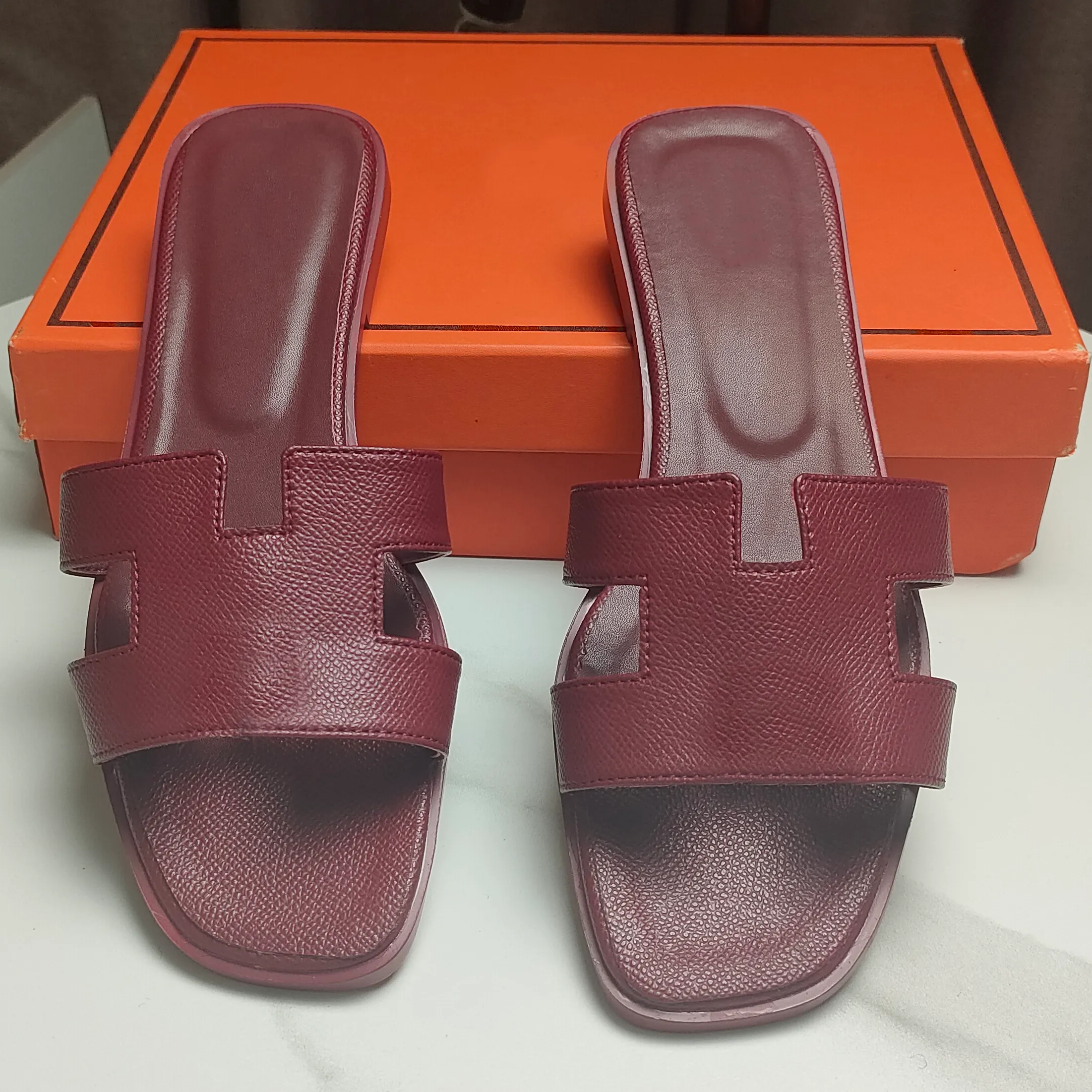 Leather Beach Slides: Luxury Designer Sandals For Men And Women From ...