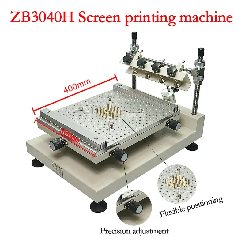 High Precision Manual SMT Solder Paste Printer - ZB3040H Silk Screen ...
