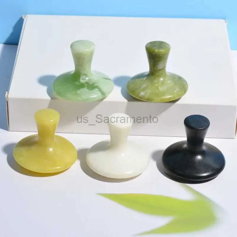 Natural Stone Mushroom Face Massager - Portable Cold Therapy Facial ...