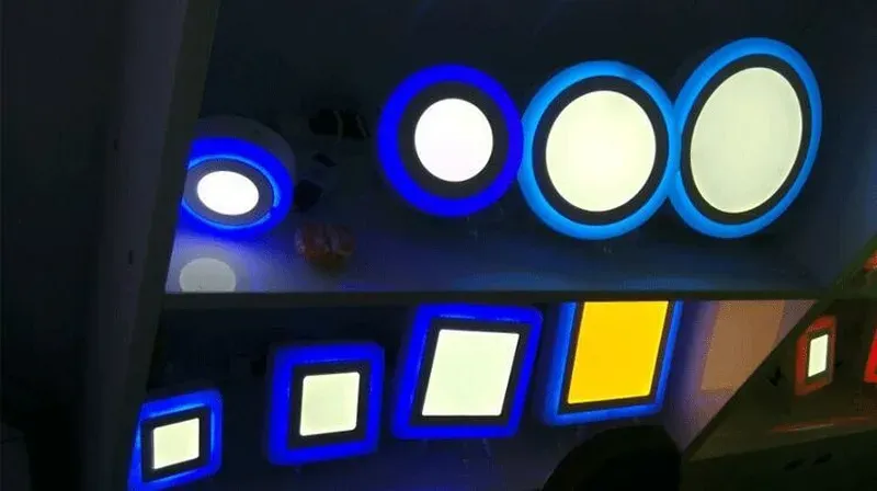 Acrylic LED Panel Lights Slim Recessed Ceiling Fixture In Round/Square ...