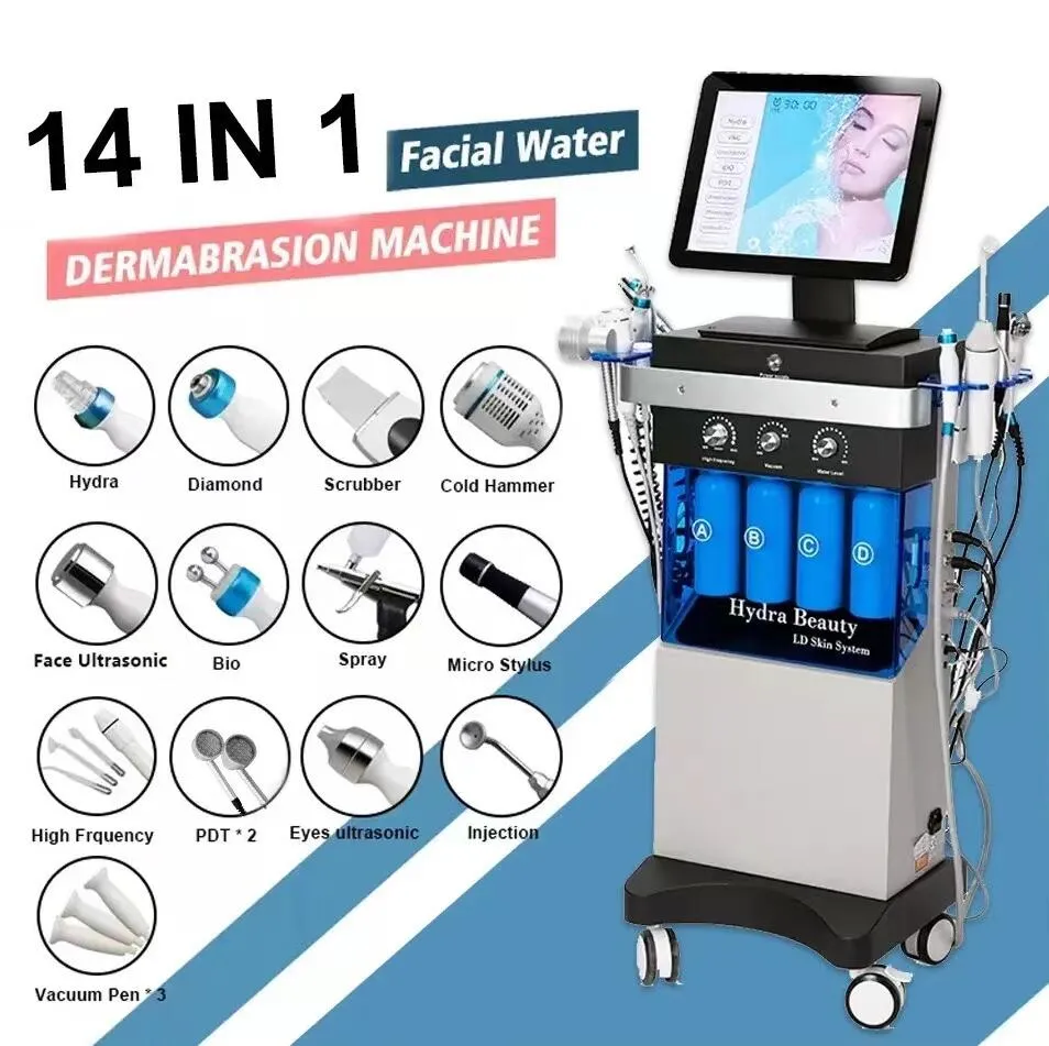 15 In 1 Hydra Hydradermabrasion Machine With Dermabrasion, Peelig ...
