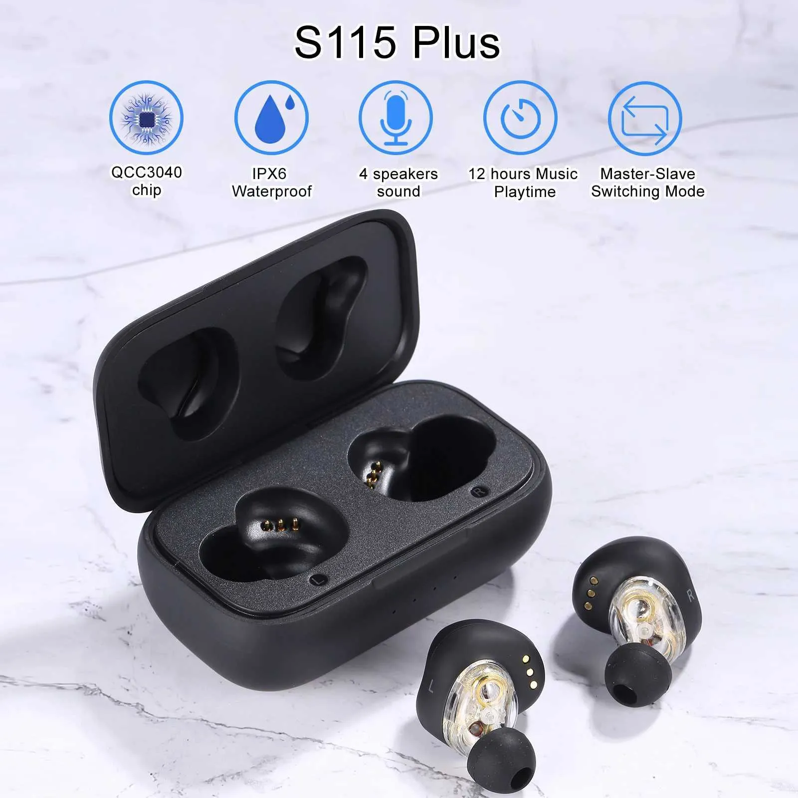 Premium Noise Cancelling Wireless Earphones - Immersive Bass ...