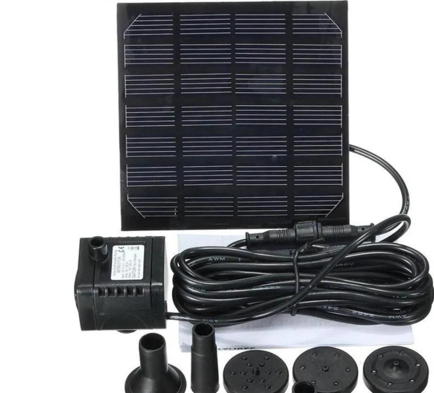 GreenGlow Solar Water Pump For Small Fountain/Pool/Landscaping 200W, 3 ...