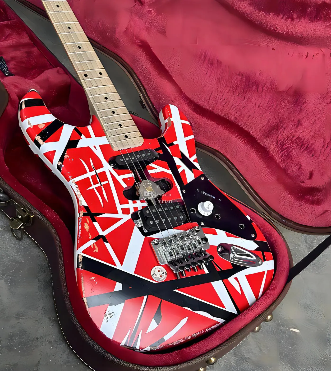 Red & White Electric Guitar - Heavy Relic Style, Premium Quality, Shop ...