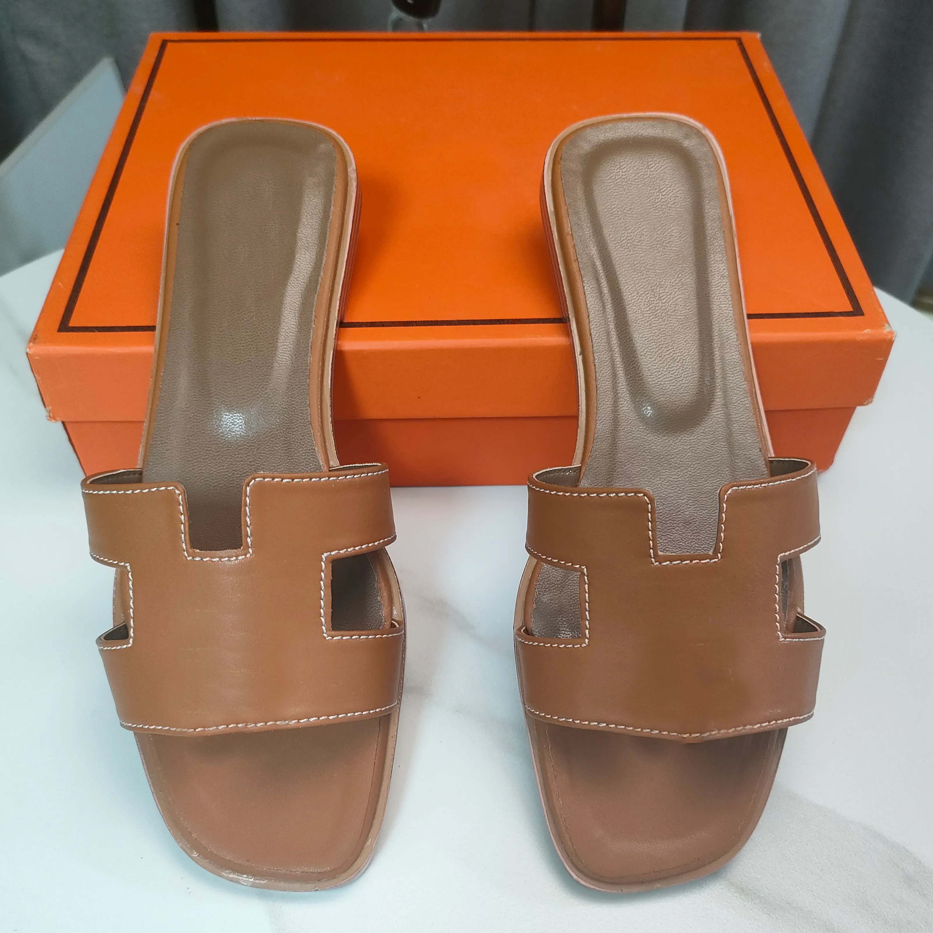 Leather Beach Slides: Luxury Designer Sandals For Men And Women From ...