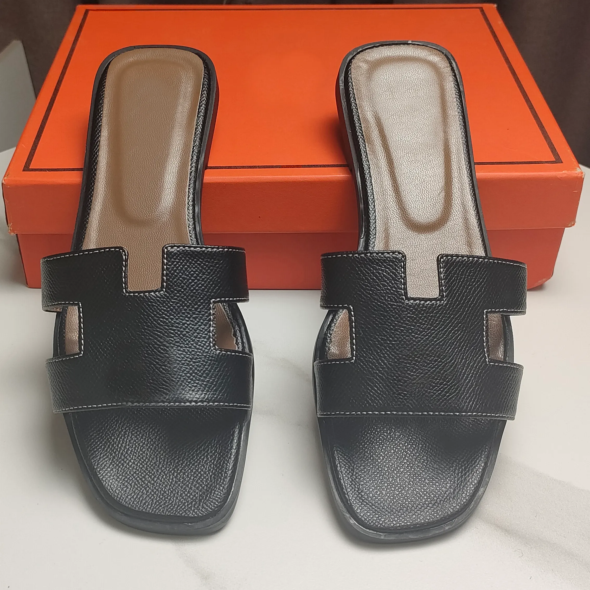 Leather Beach Slides: Luxury Designer Sandals For Men And Women From ...
